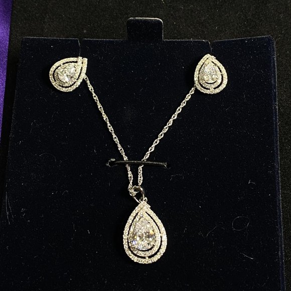 Stauer | Jewelry | Nwt Stauer Anjou Teardrop Necklace And Earrings ...